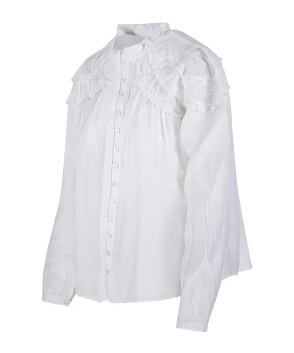 Isabel Marant Étoile Christa Pleated Collar Shirt - No