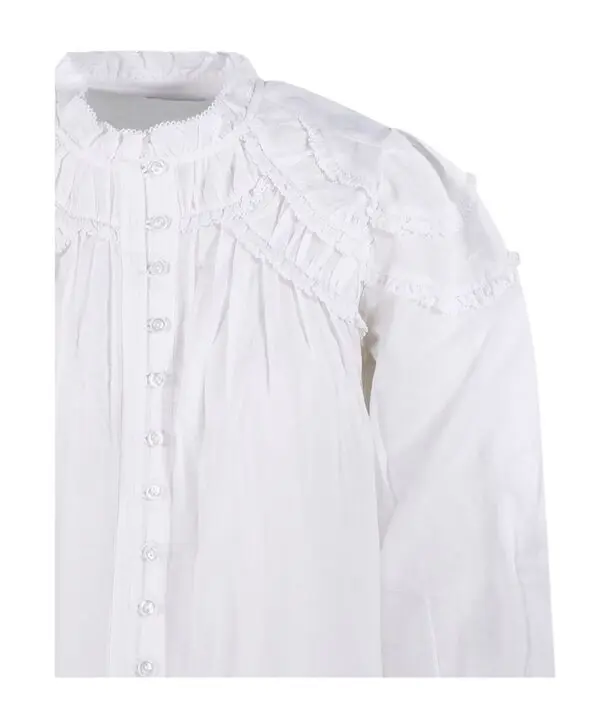 Isabel Marant Étoile Christa Pleated Collar Shirt - No