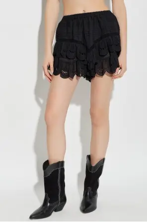 Isabel Marant Étoile Embroidered Lace Midi Skirt