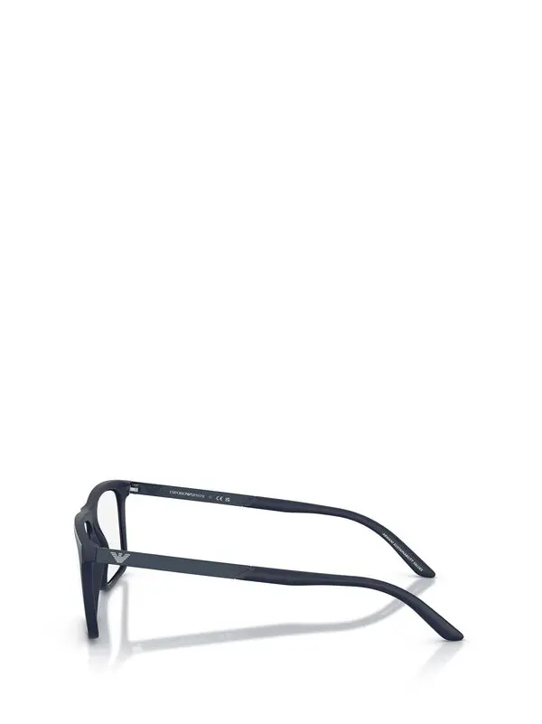 Emporio Armani Rectangular Frame Full Rim Eyeglasses - Black