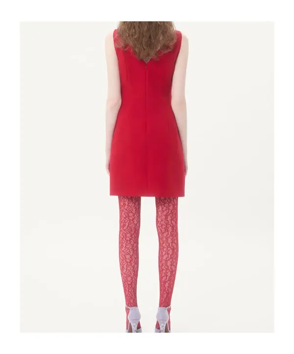 Valentino Garavani V-neck Mini Dress With Bow Detail