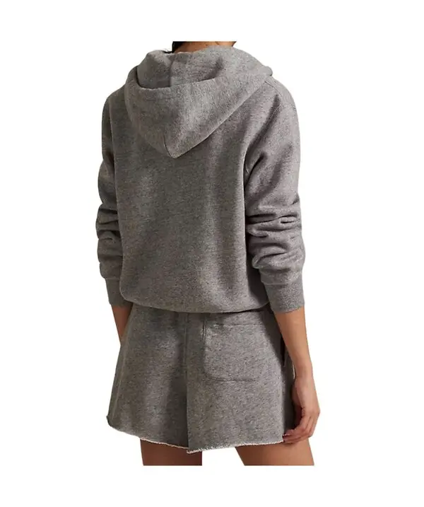 Polo Ralph Lauren Zip-up Drawstring Hoodie - Grey