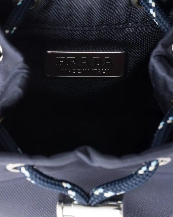 Prada Bag-shape Key Ring - Navy