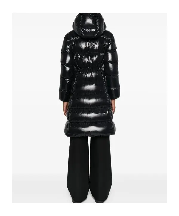Moncler Bellevue Hooded Long Down Jacket