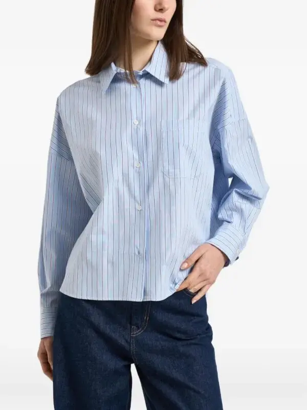 Max Mara Aureo Striped Button-up Shirt