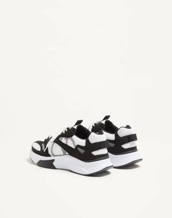 Valentino Garavani Demivee Mesh Panel Trainers - Black/gray