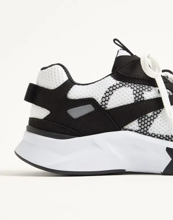 Valentino Garavani Demivee Mesh Panel Trainers - Black/gray