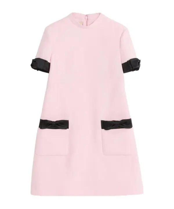 Valentino Garavani Crepe Couture Bow Detailed Mini Dress