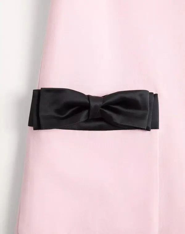 Valentino Garavani Crepe Couture Bow Detailed Mini Dress