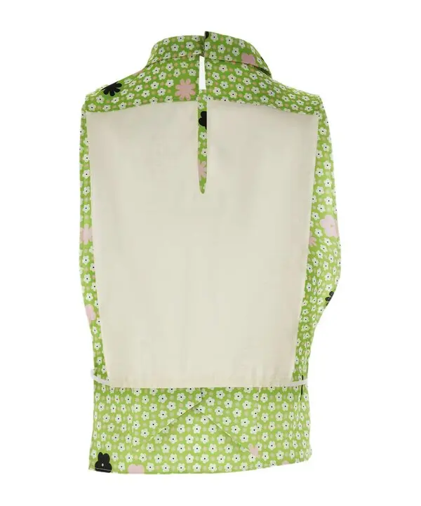 MAISON MARGIELA Sleeveless Floral Print Top