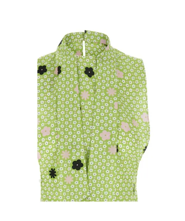 MAISON MARGIELA Sleeveless Floral Print Top