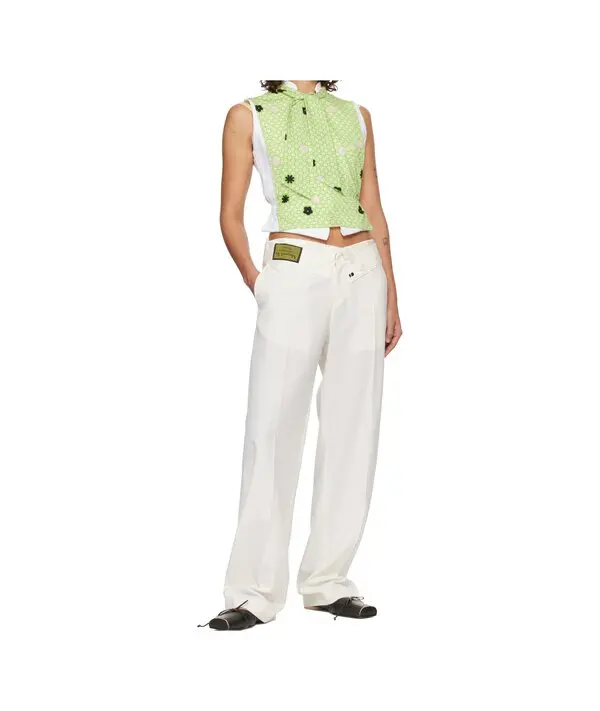 MAISON MARGIELA Sleeveless Floral Print Top