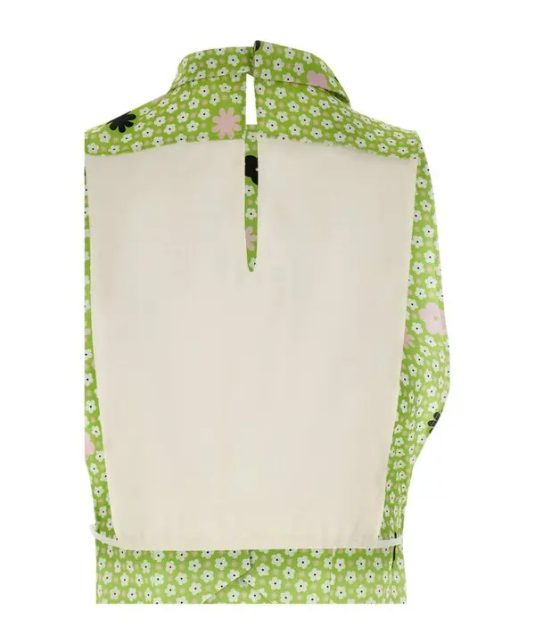 MAISON MARGIELA Sleeveless Floral Print Top