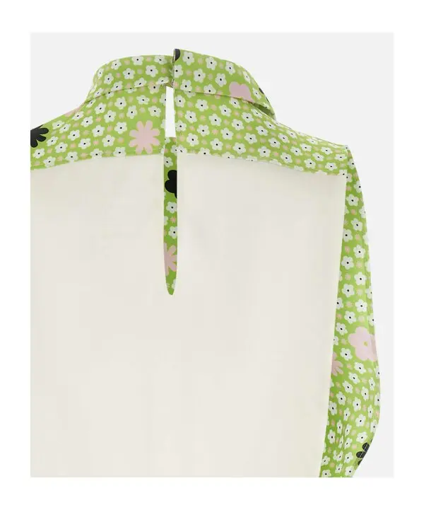 MAISON MARGIELA Sleeveless Floral Print Top