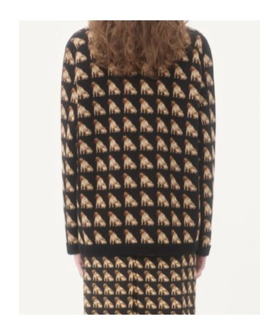 Valentino Garavani Long Sleeve V-neck Wool Cardigan