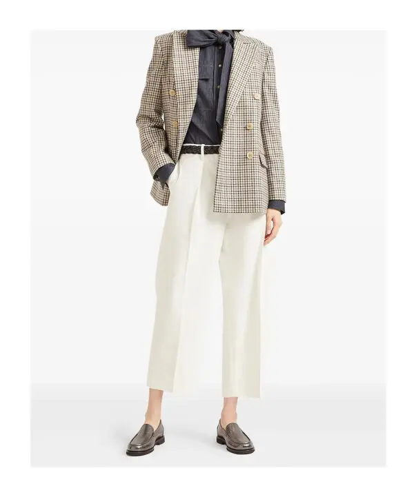 Brunello Cucinelli Lightweight Denim Pussybow Shirt - Blue