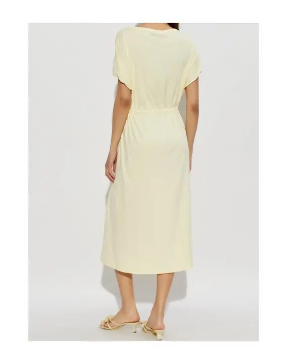 Fabiana Filippi Drawstring Waist Midi Dress