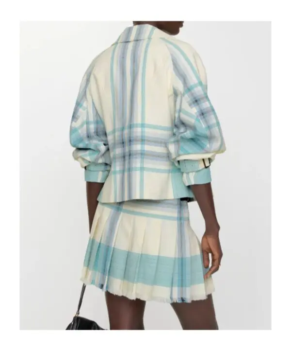 Burberry Cropped Check Ladybrook Trench Jacket