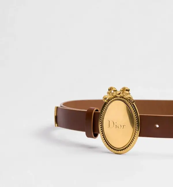Dior Medaillon Belt With Vintage Gold-finish Metal