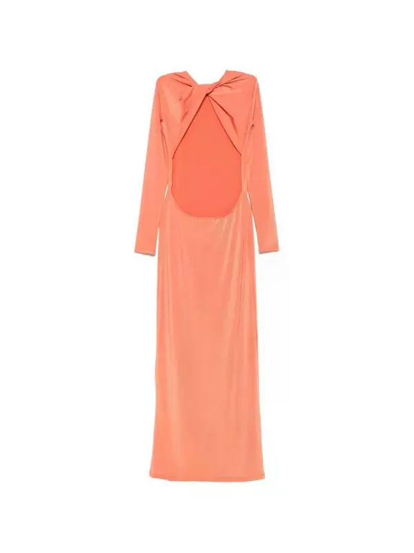 Raquel Diniz Carolyne Twist-detail Maxi Dress - Orange