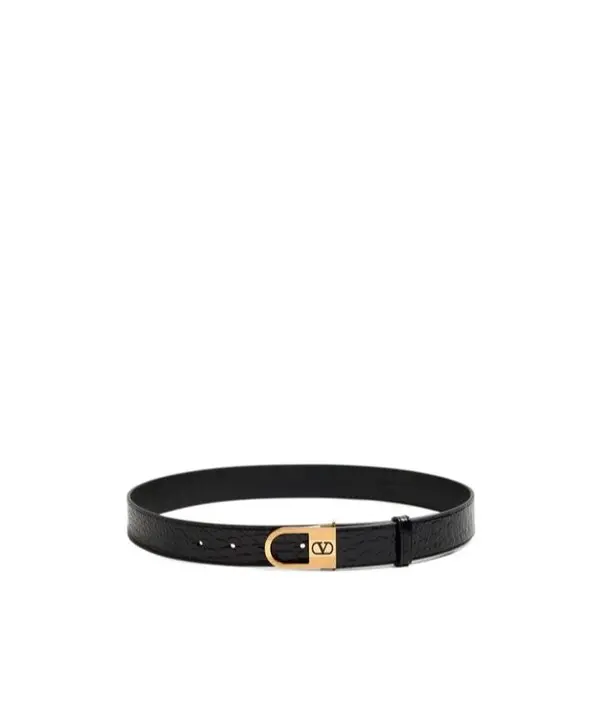 Valentino Garavani Vlogo Adjustable Belt - Black