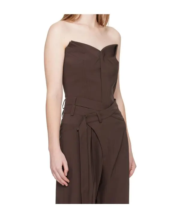 Ottolinger Strapless Bustier Top With Unfinished Details