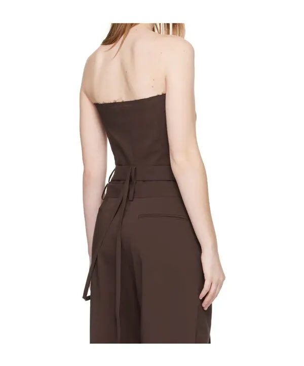 Ottolinger Strapless Bustier Top With Unfinished Details