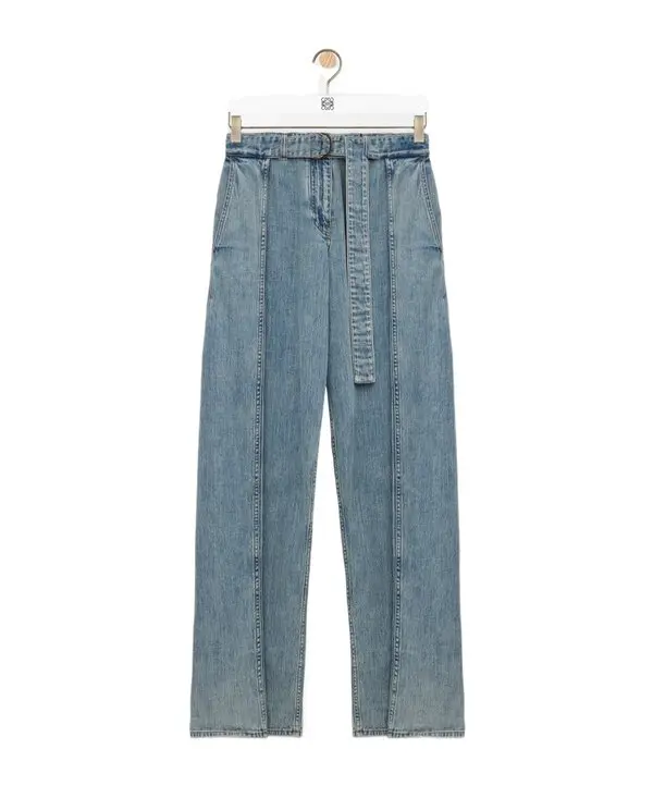 Loewe Straight-leg Belted Jeans