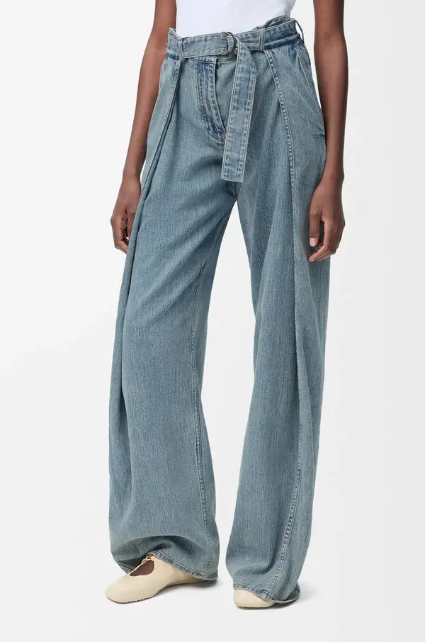 Loewe Straight-leg Belted Jeans