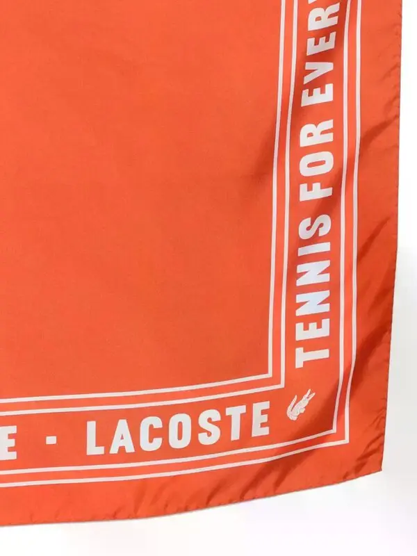 Lacoste Logo-print Silk Scarf