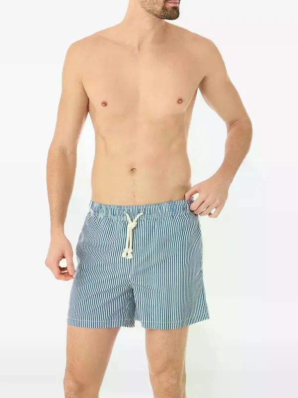 GASSA D AMANTE Striped Swim Shorts