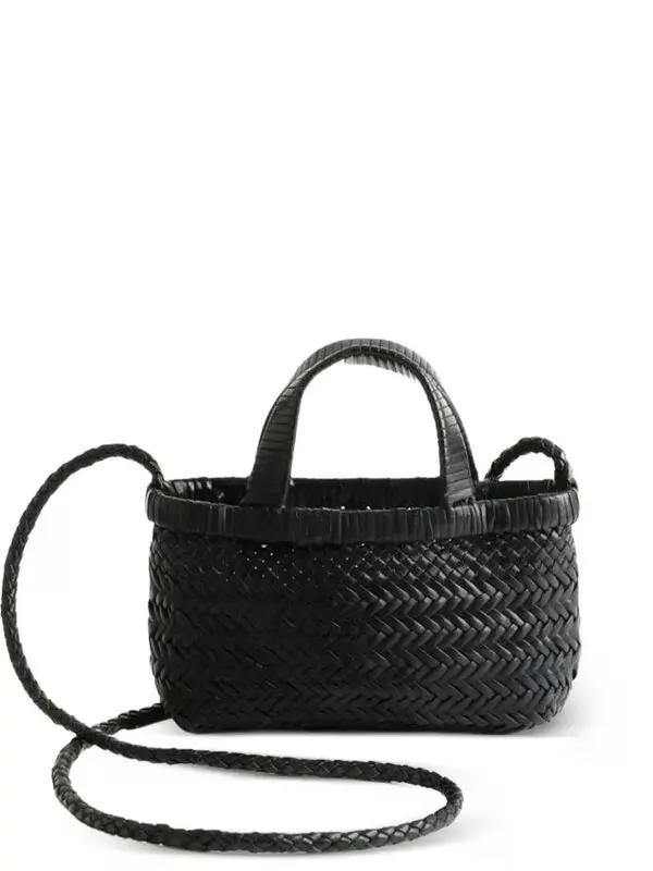 Manebí Woven Crossbody Bag - Black