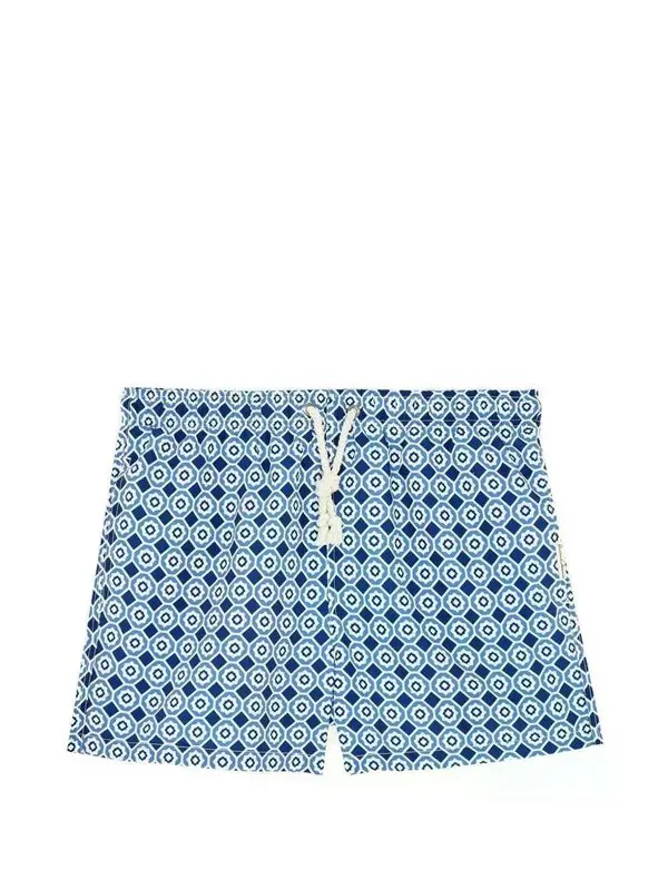 GASSA D AMANTE Geometric Print Swim Shorts