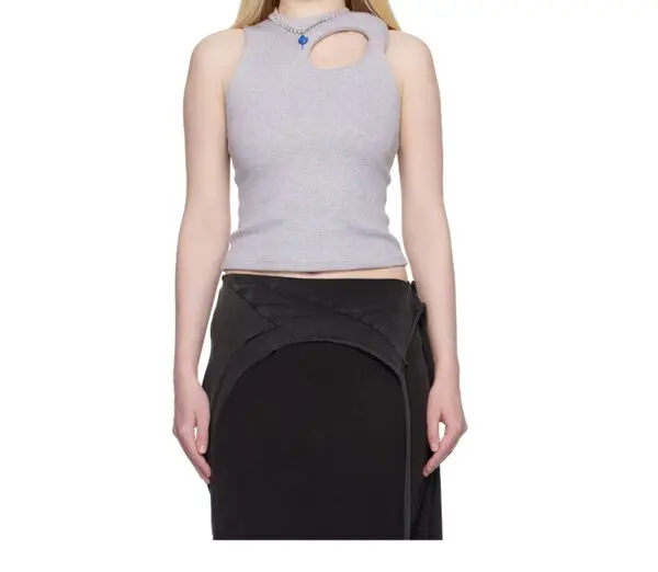 Ottolinger Grey Hollow-out Vest - Black
