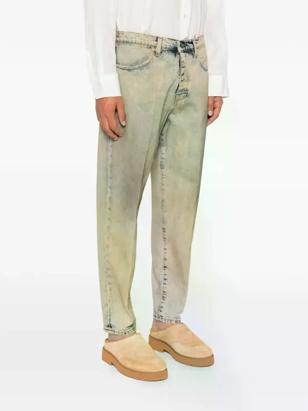 BONHEUR Acid Wash Tapered Jeans