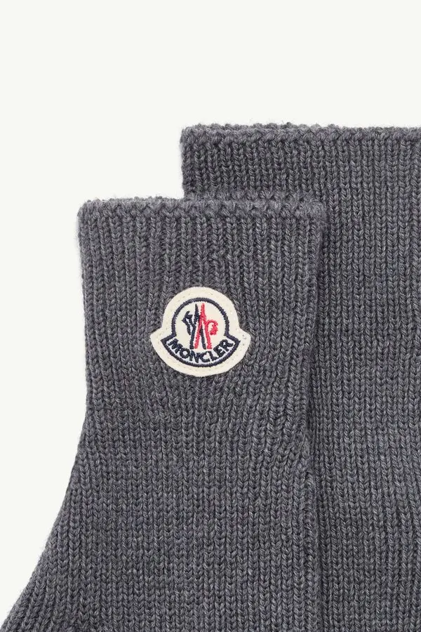 Moncler Ribbed Wool Gloves