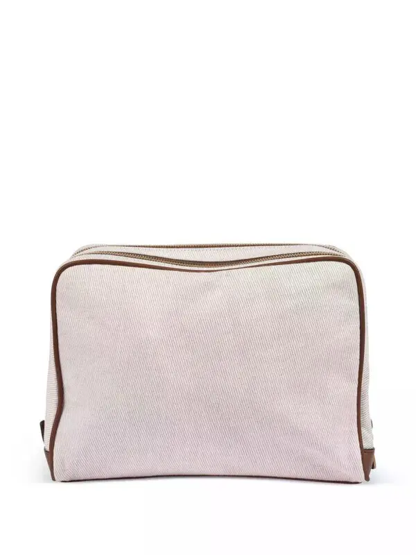 Brunello Cucinelli Two-tone Wash Bag