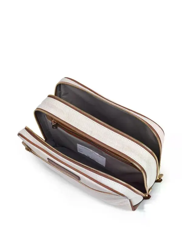 Brunello Cucinelli Two-tone Wash Bag