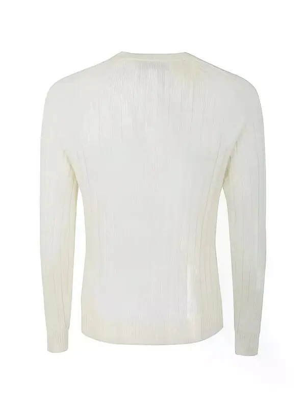 Brunello Cucinelli Ribbed Knit Crew Neck Sweater