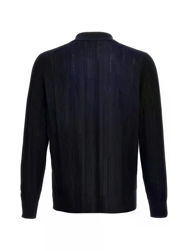 Brunello Cucinelli Ribbed-knit Polo Sweater