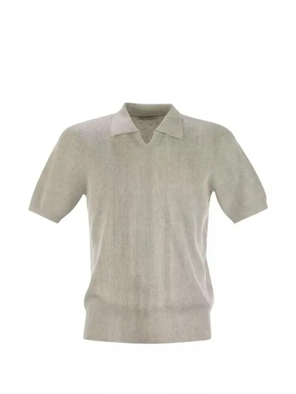 Brunello Cucinelli Ribbed-knit Top - Brown