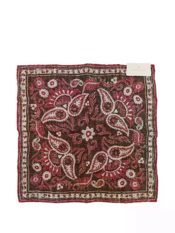 Brunello Cucinelli Paisley-print Square Scarf