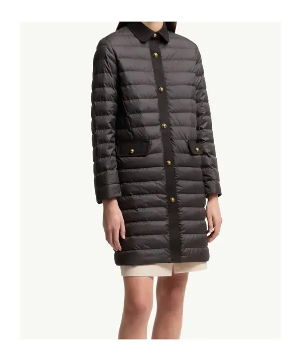 Moncler Jujulong Cotton Linen-trimmed Down Jacket