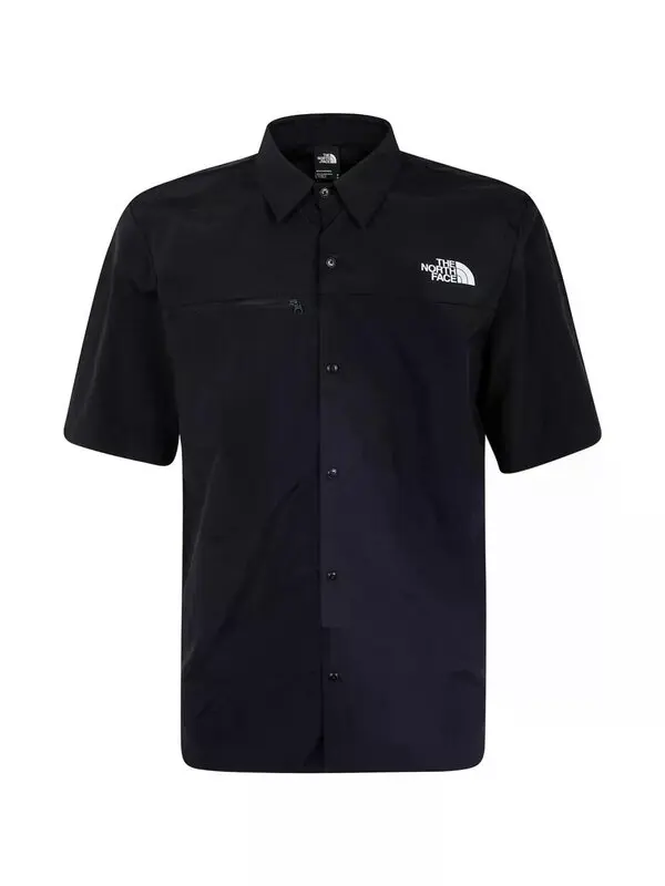 The North Face Logo-print Zip-pocket Shirt - Black