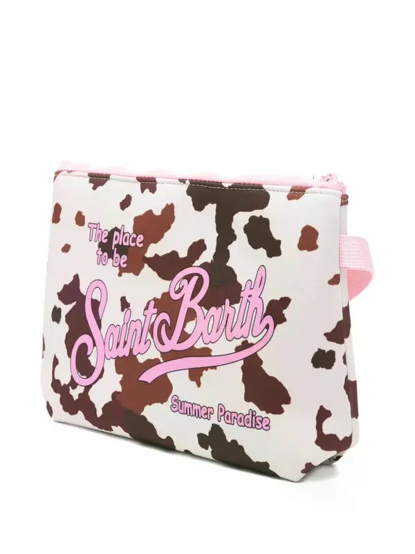 MC2 SAINT BARTH Animal-print Clutch Bag