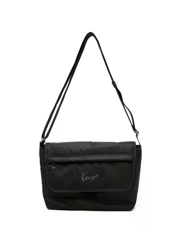 Kenzo Logo Embroidered Messenger Bag