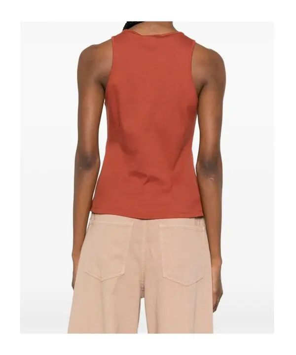TWINSET Ribbed Knit Top With Cut-out Detail