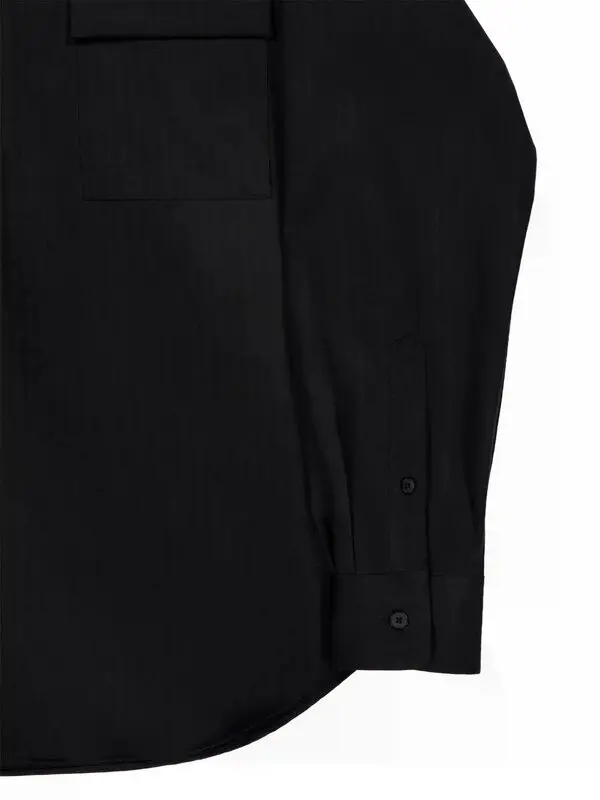 Auralee Wool Flap-pocket Shirt