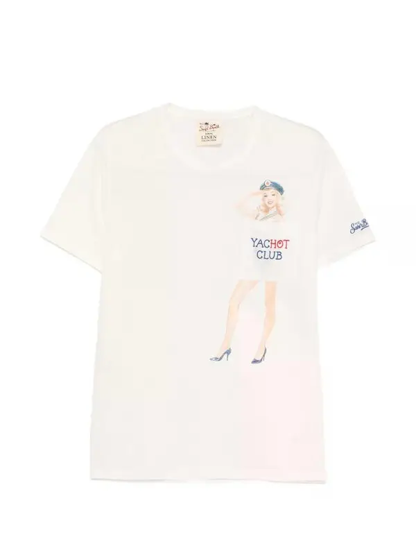 MC2 SAINT BARTH Ecstasea Print-detail Pocket T-shirt