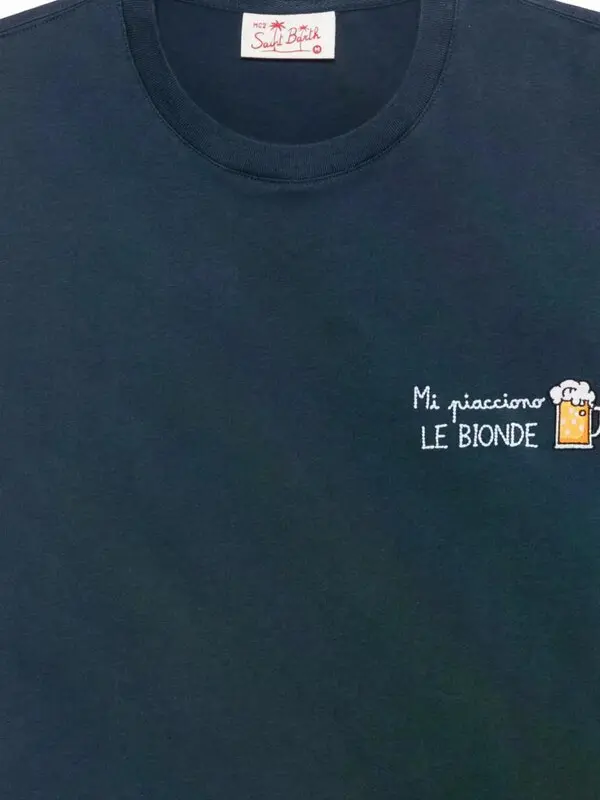 MC2 SAINT BARTH Portofino Embroidered-graphic T-shirt